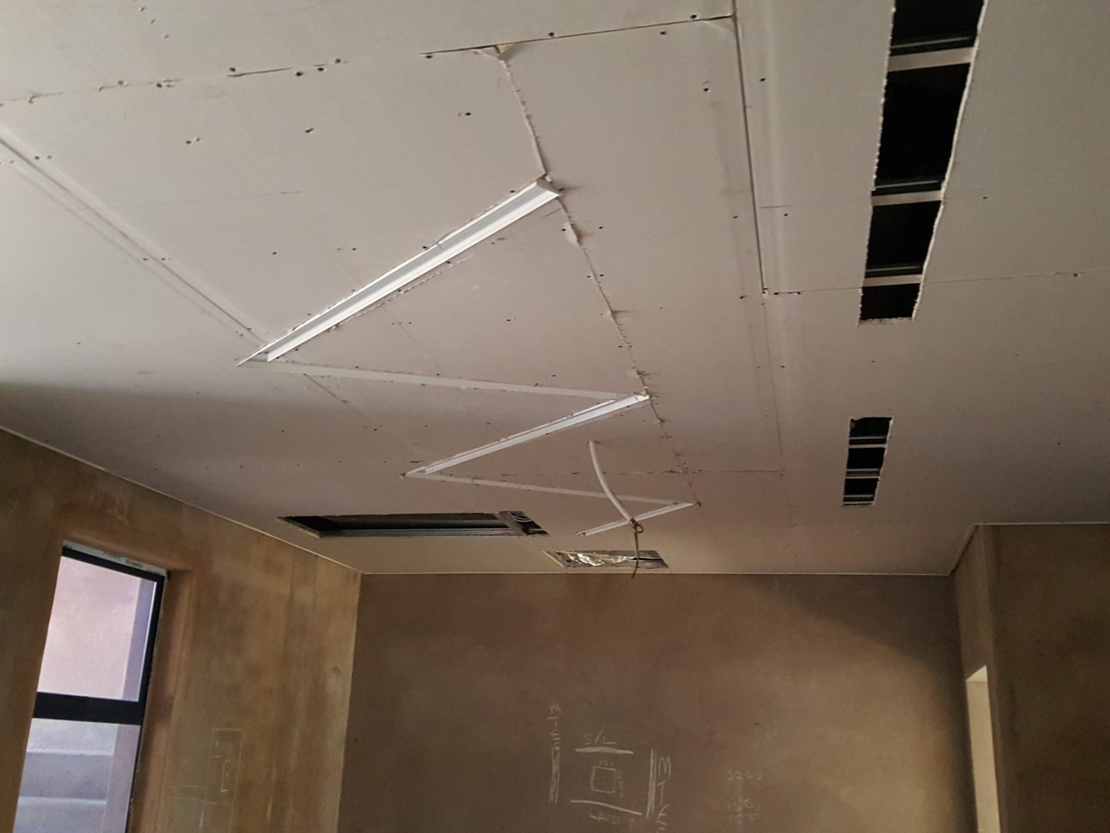 Strip lighting design to suspended ceiling – Ceilings and Partitions Durban
